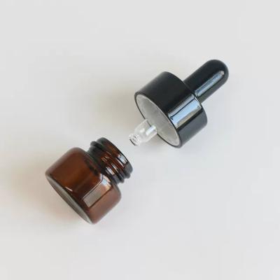 China Amber Mini Glass Dropper Bottle With Glass Pipette For Essential Oil Aromatherapy Transparent Liquid Vials 0.03oz/0.07oz for sale