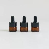China Amber Mini Glass Dropper Bottle With Glass Pipette For Essential Oil Aromatherapy Transparent Liquid Vials 0.03oz/0.07oz for sale