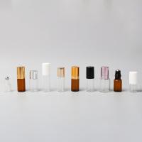 China 1/3 oz. (10 ml) Amber Glass Roll-on Bottle with Black Cap/Silver Lids (Plastic Ball/Stainless Steel Ball) for sale