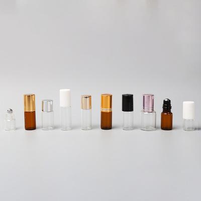 China 1/3 oz. (10 ml) Amber Glass Roll-on Bottle with Black Cap/Silver Lids (Plastic Ball/Stainless Steel Ball) for sale