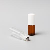 China 1/3 oz. (10 ml) Amber Glass Roll-on Bottle with Black Cap/Silver Lids (Plastic Ball/Stainless Steel Ball) for sale