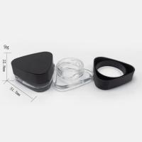 China SAMPLE 5mL/10ml/15ml/30ml/50ml Triangle Premium Glass Concentrate Jar Child Safe - Opaque or Clear for sale