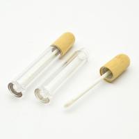 China Empty eco friendly 5ml 6ml bamboo lipgloss lipstick tube for cosmetic Container for sale