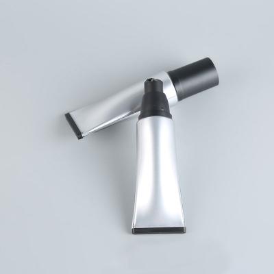 China 10ml,15ml,20ml 30ml 50ml vacuum Silver cleaner hose pipe serum bottle pump lotion Gel bottle for sale