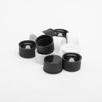 China Ribbed Plastic Tamper Evident Cap 18mm With Insert For Essential Oil Bottle for sale