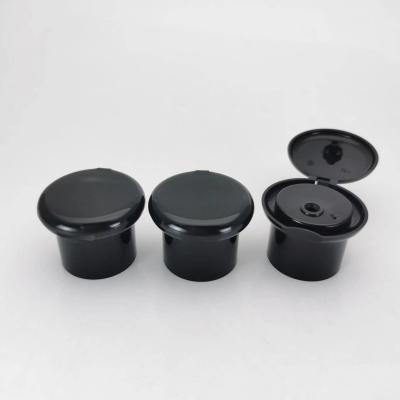 China 28mm 28-415 PP BLACK Flip Top Cap for sale