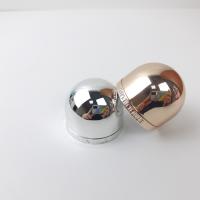 China 24mm Gold Silver UV Plating Golden Ball Shape Plastic Screw Cap For Shampoo Cosmetics for sale