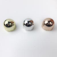 China 24mm Gold Silver UV Plating Golden Ball Shape Plastic Screw Cap For Shampoo Cosmetics for sale