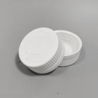 China CHILD RESISTANT PUSH DOWN AND TURN CLOSURE: WHITE RIB SIDE / TEXT TOP PP SECURX PUSH-AND-TURN CHILD RESISTANT CAP (CRC) for sale