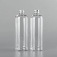 China 250ml 500ml 1000ml Clear PET Boston Bottle 24mm 410 Screw Finish, Packaging For Rose Body Moisturizing Emulsion for sale
