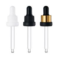 China 1 oz Black Glass Bullnose Dropper 20-400 neck finish fits Cylinder Bottles for sale