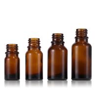 China 0.5 oz 10ml 15ml 30ml Amber Glass Euro Bottle - 18 mm Amber Glass Aromatherapy for sale