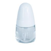 China 30ml white airless bottle white pump clear over-cap for sale