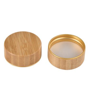 China 22mm Bamboo Screw Cap For Tube Bottle Storage Of Medicinal Materials, Candy, Tea for sale