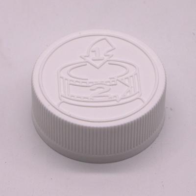 China 38-400 White HDPE Child Resistant CRC Pictorial Closure for sale