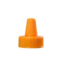China 38mm Orange Squeeze Bottle Twist Top Cap With PET seal for sale