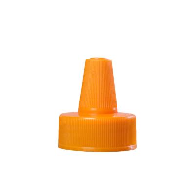China 38mm Orange Squeeze Bottle Twist Top Cap With PET seal for sale