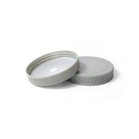 China Grey Ribbed Skirt Lid, PP, with liner, 45-400 for sale