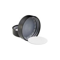 China 53-400 57-400 89mm Black Child Resistant | Smooth Push Down & Turn Plastic Caps w/ Foil Liner for sale