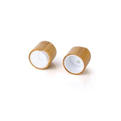 China 28/410 Cosmetic Bamboo Plastic Screw Flip Top Cap for sale