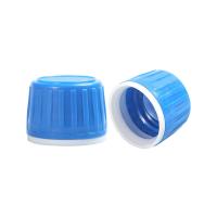 China 28mm Blue PP Tamper-Evident Cap for sale
