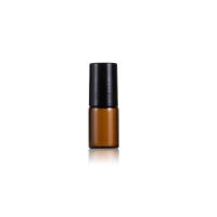 China Essential Oil Glass Roller Bottles Mini Tiny Refillable Empty Aromatherapy Perfume Liquid Amber Glass Roll On Bottles Vials Metal Rollerball Bottles Jar (1ml 2ml 3ml ) for sale