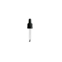 China Pipette Black, 0.7ml TPE Bulb, Glass Stem (for 10ml 30ml CBD/ Essential Oils Bottle) for sale
