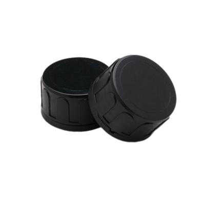 China 38mm Black Polypropylene Tamper Evident Cap for Bottles Packaging for sale