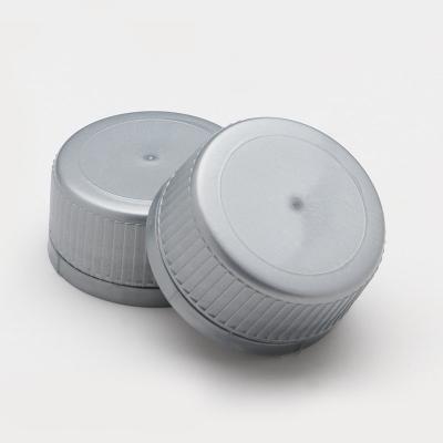 China DIN49mm Gray Engine Coolant Reservoir Cap Ribbed Polypropylene Caps for sale