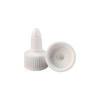China DISPENSING TWIST OPEN TWIST CLOSE CLOSURE: 20-410 WHITE RIB SIDE PP TWIST OPEN / CLOSE CLOSURE WITH LINER for sale