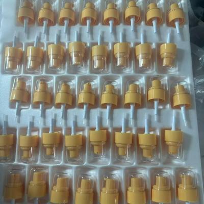 China Yellow Plastic Lotion Dispenser Pump for sale