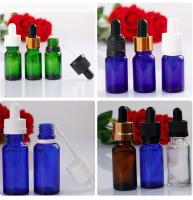 China 5ml,10ml,15ml,20ml,30ml,50ml,100ml clear essential oil bottle dropper glass bottle，multicolor for sale