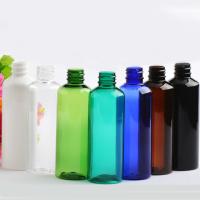 China 100ml blue clear green amber black white plastic PET shampoo lotion bottle pump bottle with high quality for sale