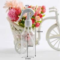 China Custom logo labeling 200ml transparent fine mist trigger water spray bottle for sale