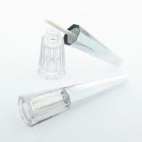 China High quality plastic empty cone lip gloss tube with silver cap for liquid cosmetic packaging for sale