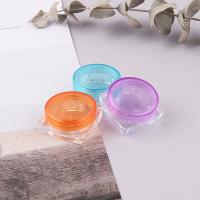 China 3g,5g,PET plastic mini jar square bottom cosmetic eye cream lipbalm jar for sale