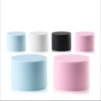 China luxury face cream bottle frosted glass cosmetic jar 5g,10g,15g skincare glass packaging for sale