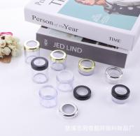 China luxury face cream bottle frosted glass cosmetic jar 5g,10g,15g skincare glass packaging for sale