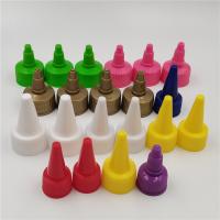 China Hot products plastic 24 28 twist top cap long nozzle dropper cap plastic lid for plastic bottle for sale