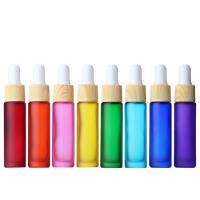 China 10ml dropper bottle, color, gradient, thick, wood grain cap, essential oil bottle，cosmetic bottle for sale