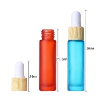 China 10ml dropper bottle, color, gradient, thick, wood grain cap, essential oil bottle，cosmetic bottle for sale