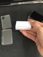 China Acrylic transparent ring box, bracelet jewelry box, loose diamond box,  stone ring  long display box white/black box for sale