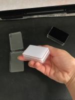 China Acrylic transparent ring box, bracelet jewelry box, loose diamond box,  stone ring  long display box white/black box for sale