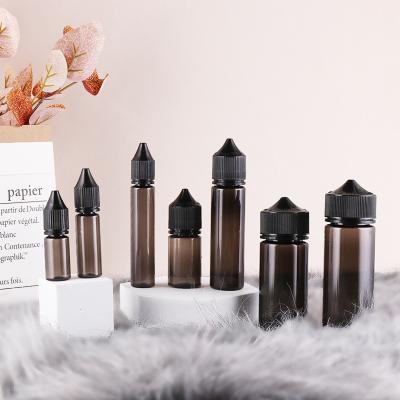 China wholesale plastic 10ml 15ml 20ml 30ml 50ml 60ml pet eLiquid dropper bottle with CRC cap for smoke oil for sale
