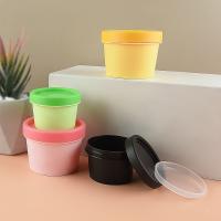 China 50g 100g 500g large capacity colorful cosmetics body lotion cream container mask bowl PP Beauty Face Cream Cosmetic Jar for sale