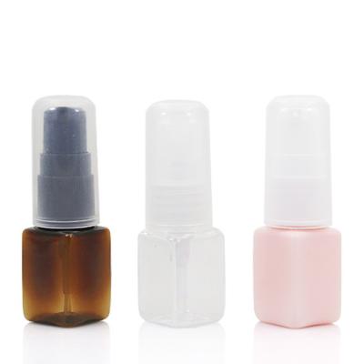 China 10ml lotion bottle half cover full cover powder pump cosmetic dispensing bottle small sample bottle lotion bottle for sale