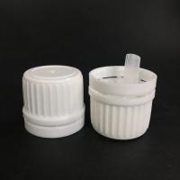 China White PP 18 mm tamper-evident dropper cap with inverted dropper tip with 0.9 mm orifice for sale