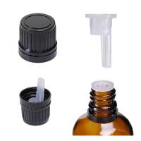 China White PP 18 mm tamper-evident dropper cap with inverted dropper tip with 0.9 mm orifice for sale