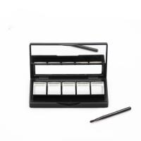 China Five grid plate black lipstick plate eye shadow box pressure plate lipstick empty plate box with aluminum plate for sale