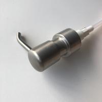 China 28/400 28/410 Wholesale stainless steel pump head, stainless steel press pump head, press type lotion pump metal nozzle for sale
